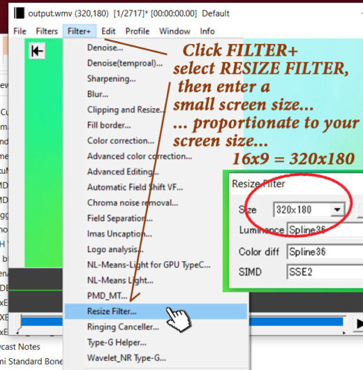 Make MMD Background AVI Using AviUtl WMV Files